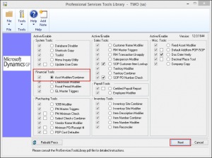 Dynamics GP: Using PSTL Account Modifier to Change GL Account Codes