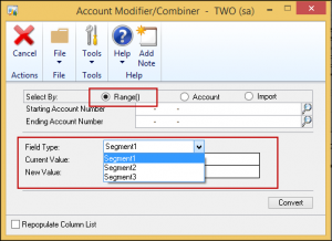 Dynamics GP: Using PSTL Account Modifier to Change GL Account Codes